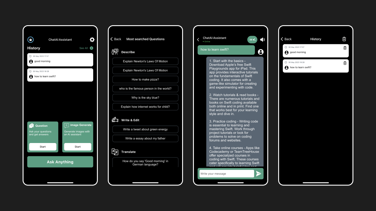ChatBot AI : ChatGPT iOS Full Applicaiton | image Generator | Swift | ADMOB | Subscription Plan ...